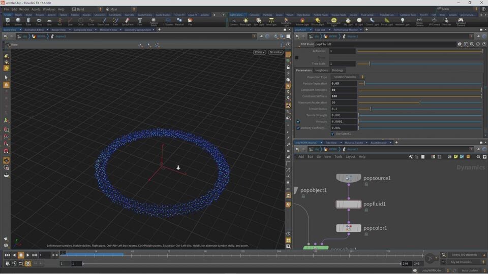 第75回：フルイド液体基礎編（9） ～パーティクルで流体をつくろう～ | CGWORLD ONLINE ACADEMY