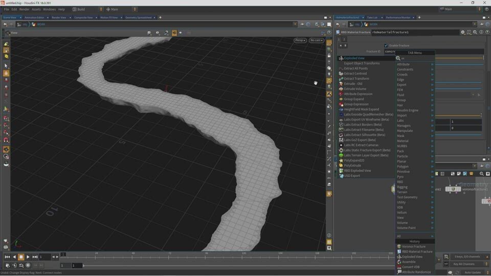 第97回：Houdini中級編（14） ～地面の破壊エフェクト（1）～ | CGWORLD ONLINE ACADEMY