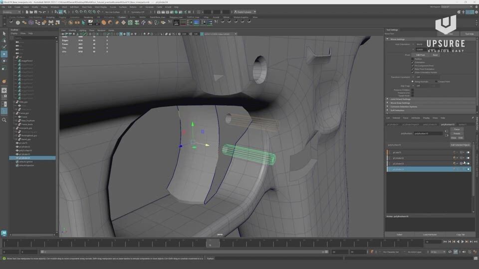 【Maya】内部パーツ：トリガー | CGWORLD ONLINE ACADEMY