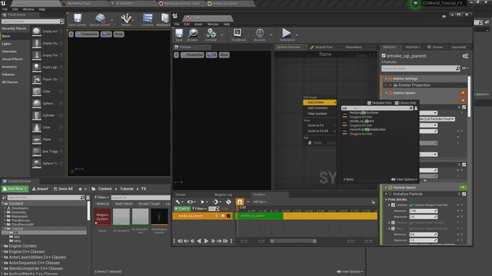 UE4 Niagaraリアルタイムエフェクト実践講座【前編】 | CGWORLD ONLINE ACADEMY